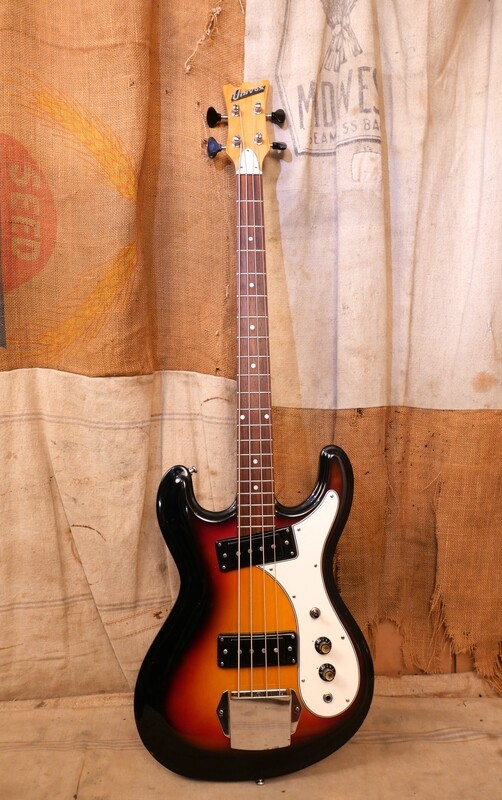1970's Univox Hi-Flyer Bass Sunburst