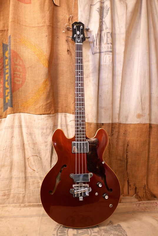 1967 Epiphone Rivoli Bass Sparkling Burgundy