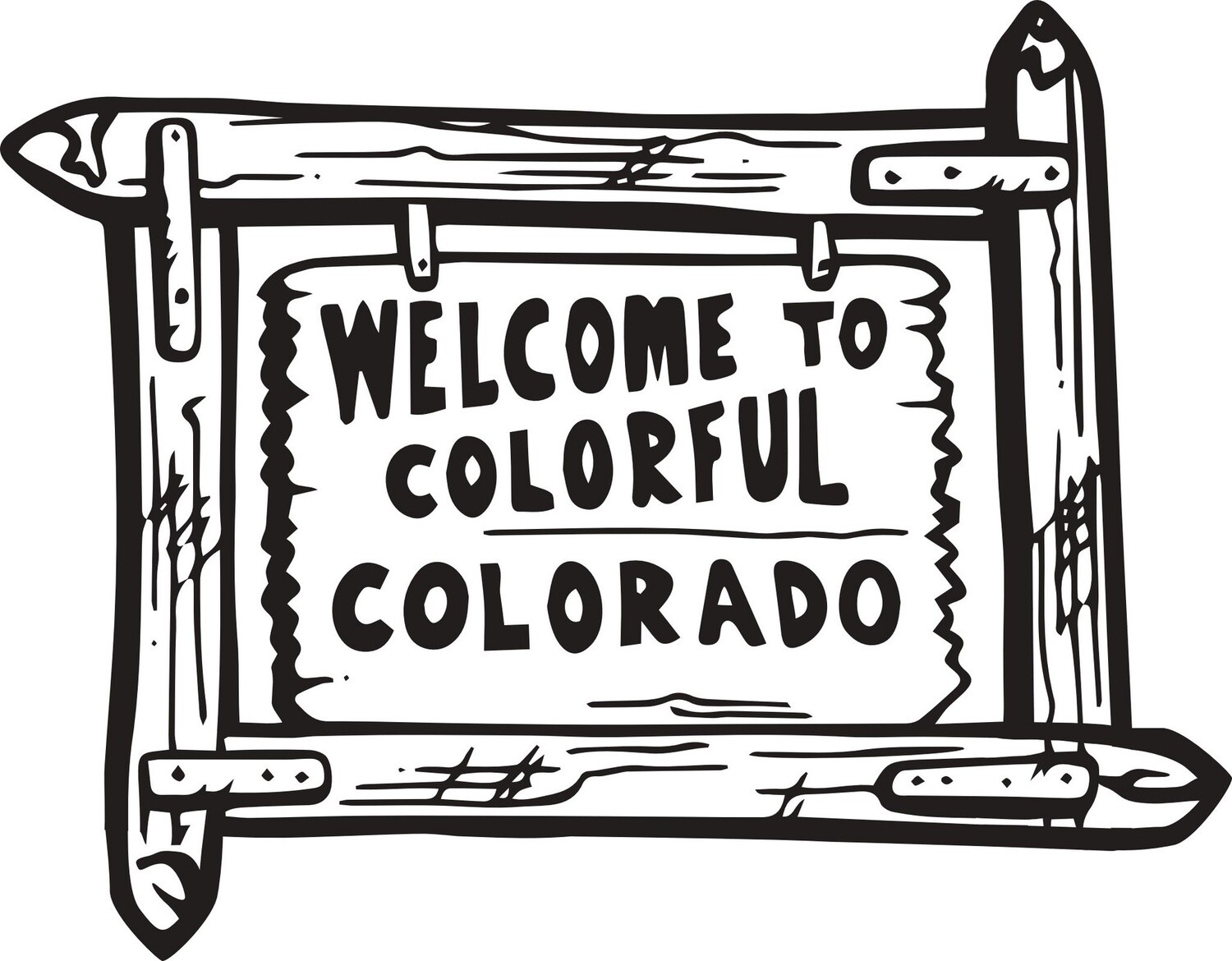 WELCOME SIGN LOGO STICKER