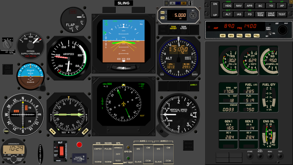 Experimental Sim Avionics