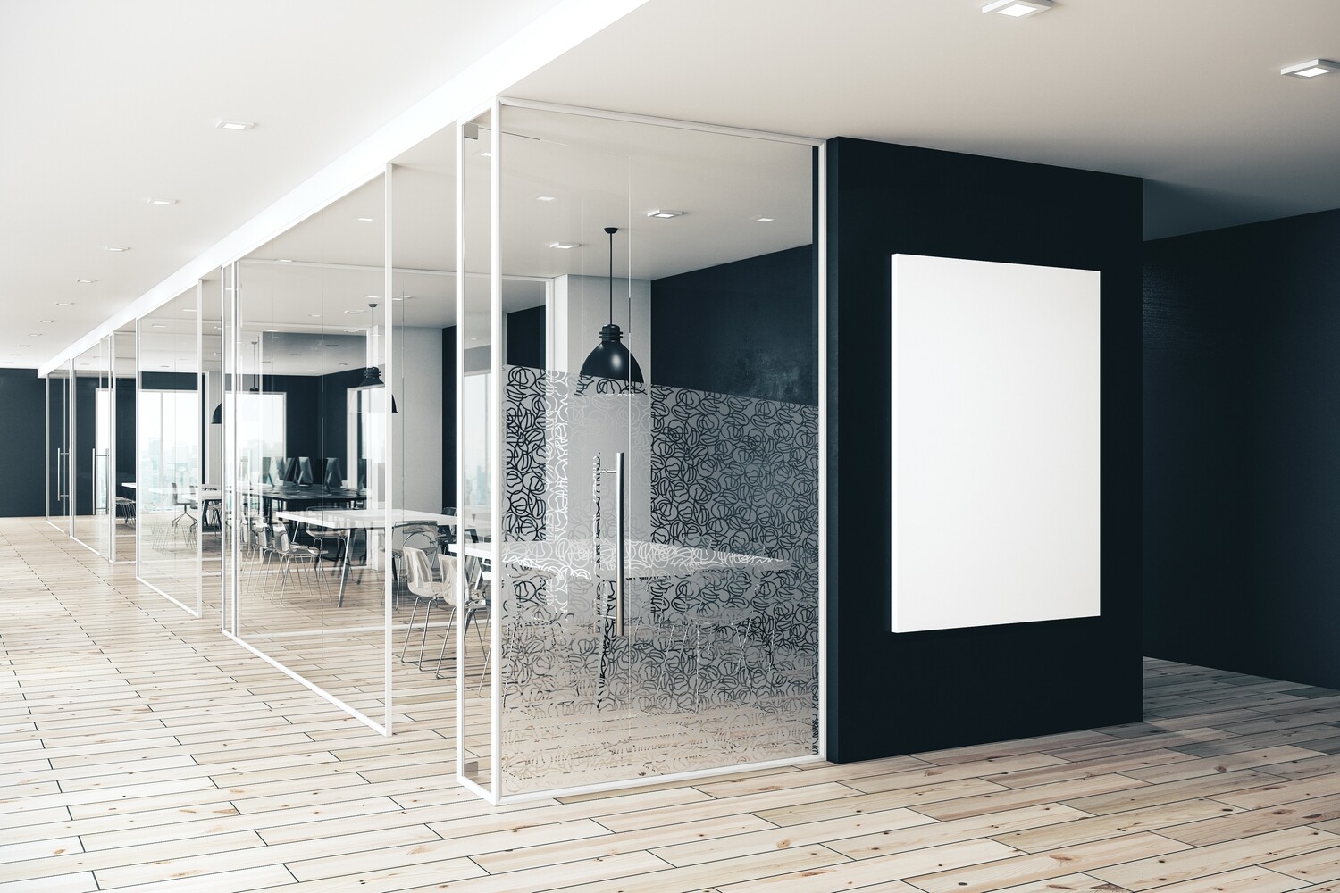 Frosted Abstract Decorative Window Film