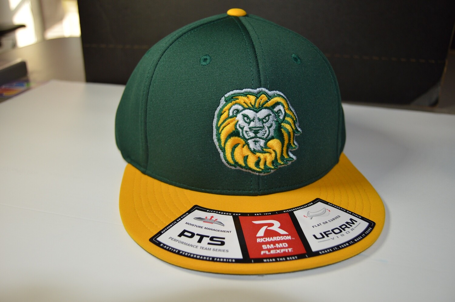 LG-XL Flexfit ball cap (Green & Gold)