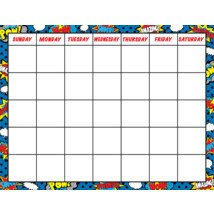 SUPERHERO CALENDAR CHART