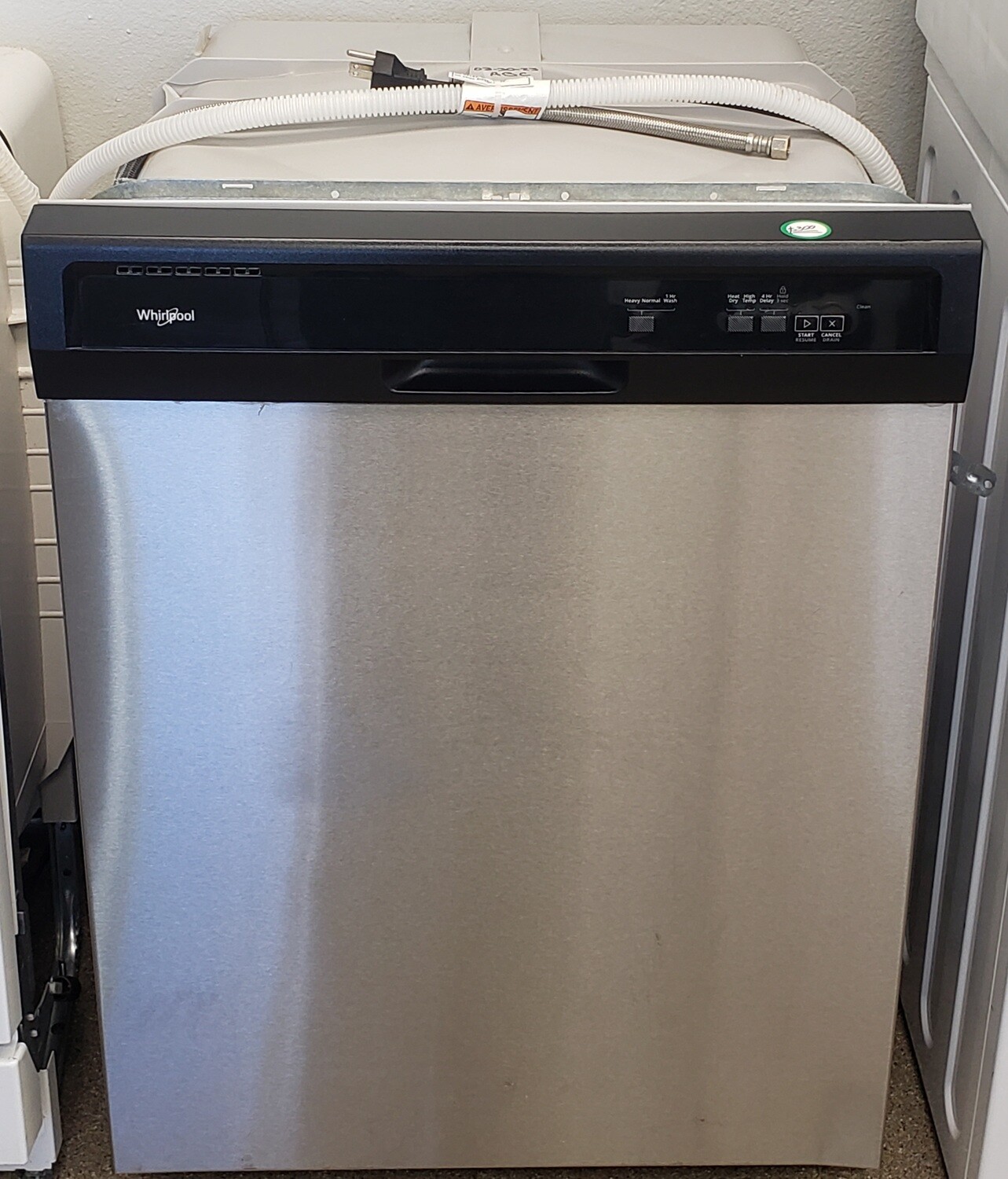 Whirlpool Built-In Electric Dishwasher in Stainless Steel