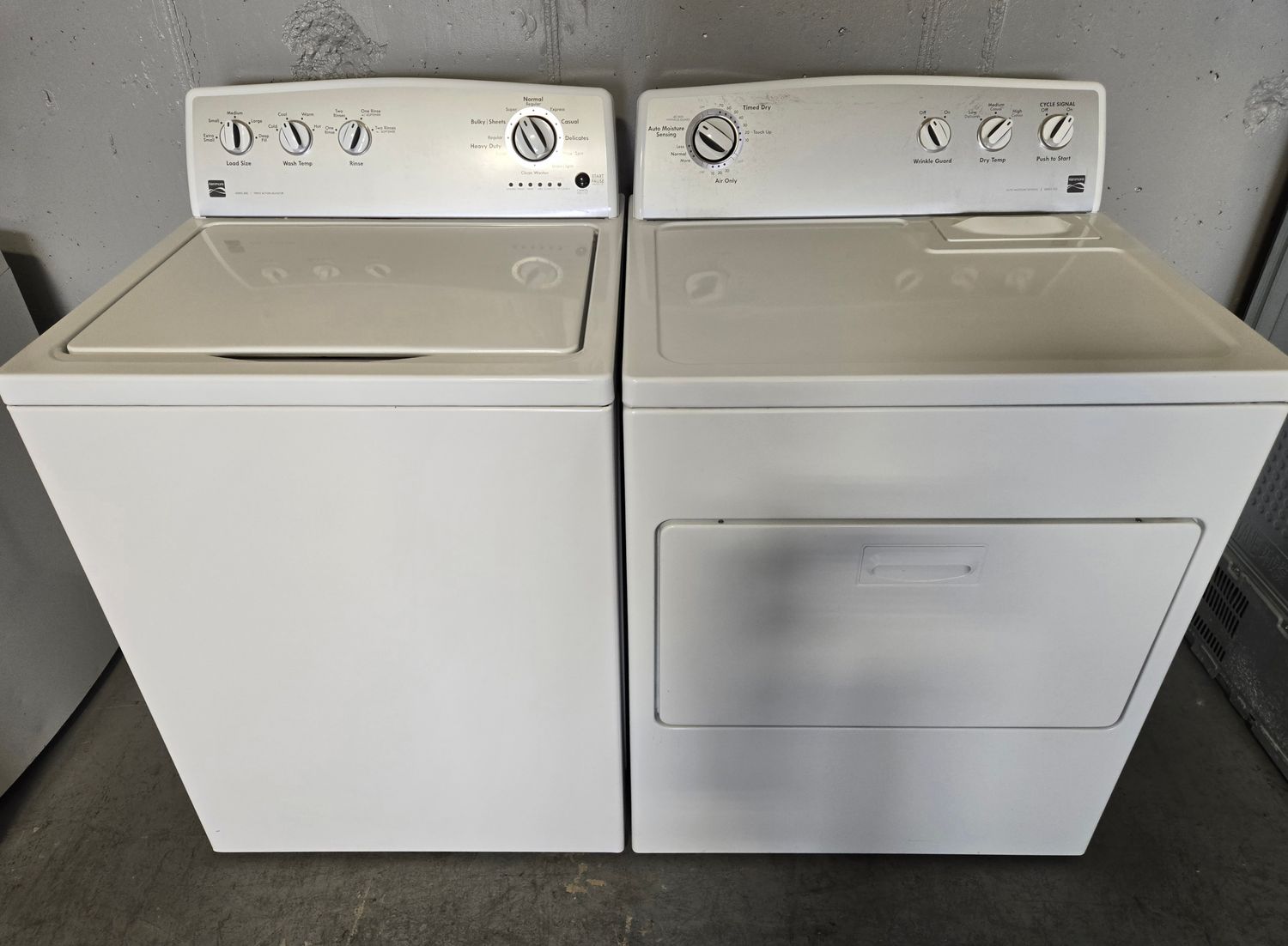 Kenmore Series 400 Triple Action Agitator Washer & Auto Moisture ...