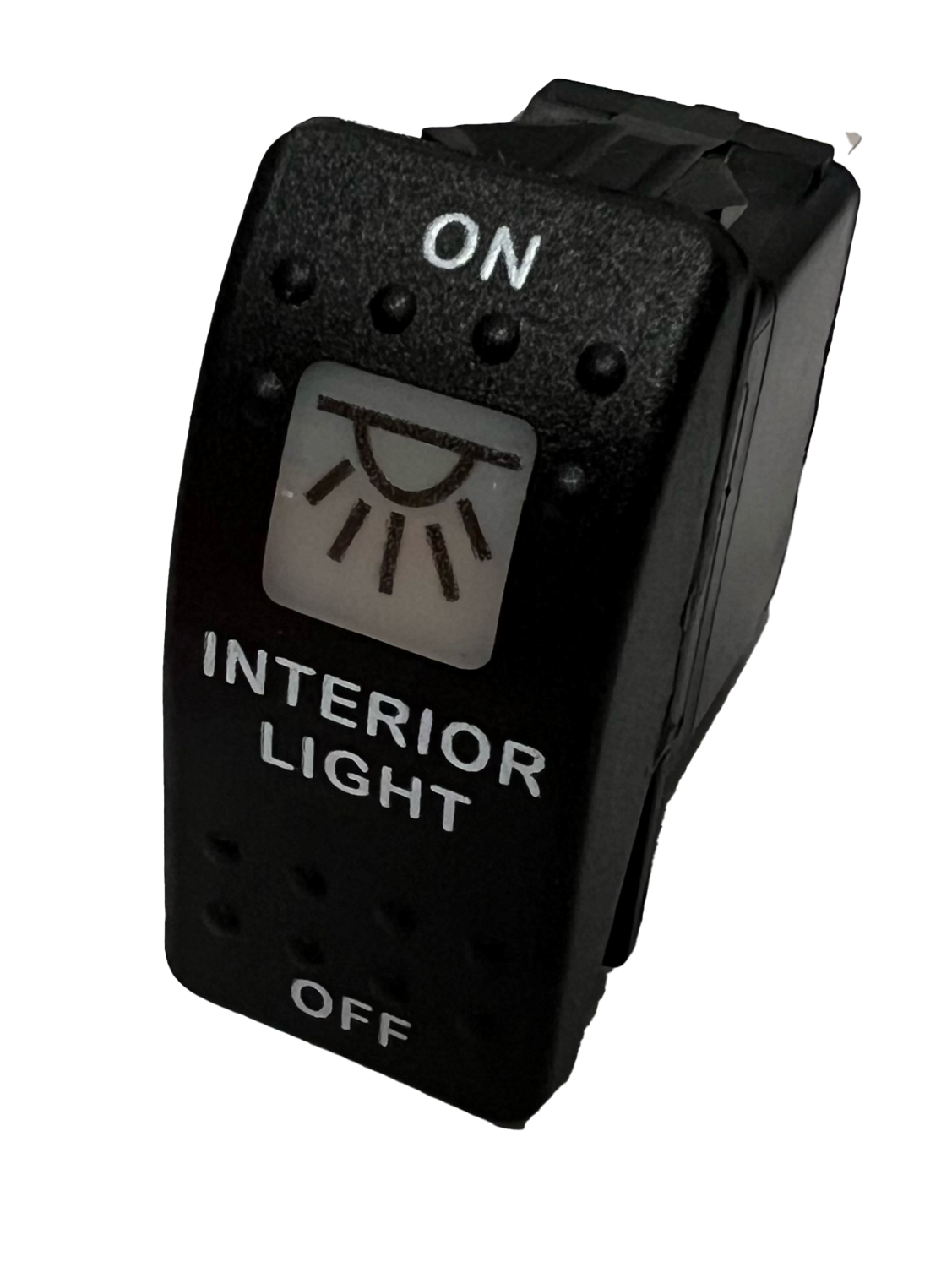 SWITCH, "INTERIOR LIGHT, ON OFF" BLACK CAP