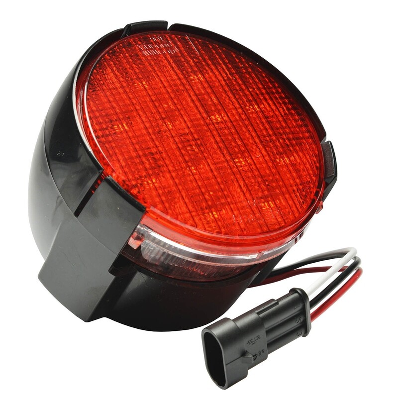 4" ROUND RED STOP/TURN/TAIL LICENSE PLATE LIGHT