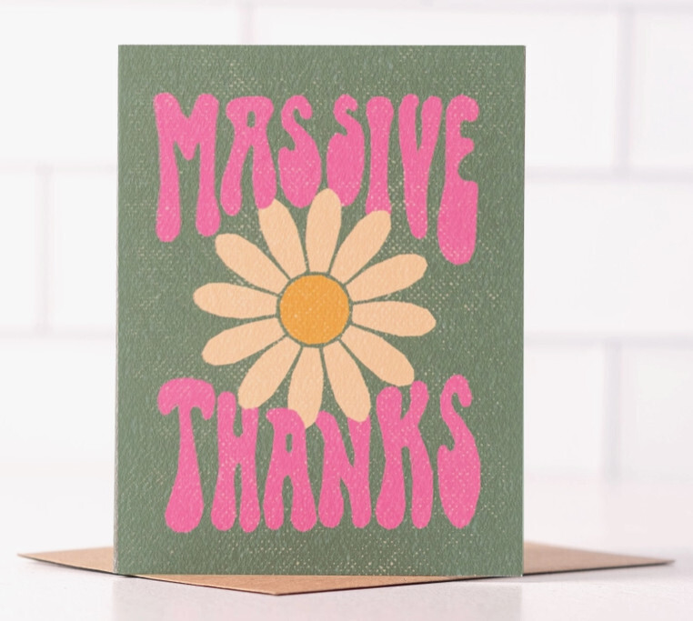 Thank You Card - Massive Thanks Thank You Card - Massive Thanks