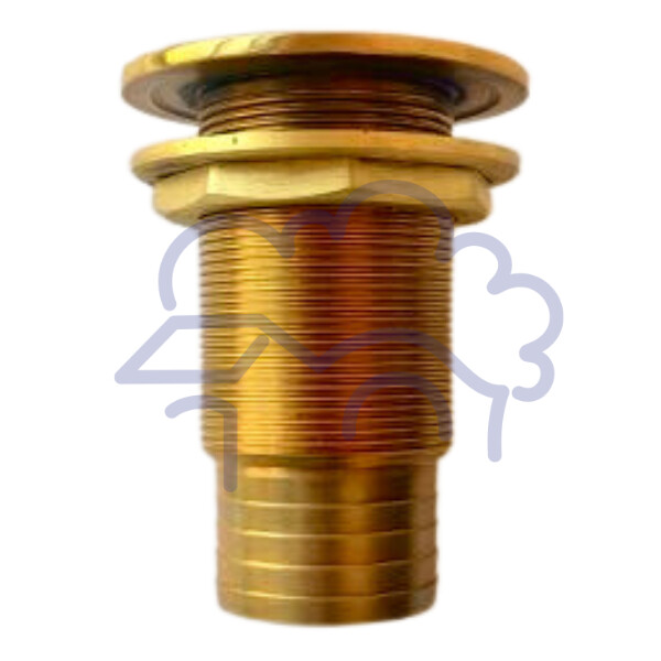 Brass skin fitting 1-1/2" 38mm with hose tail