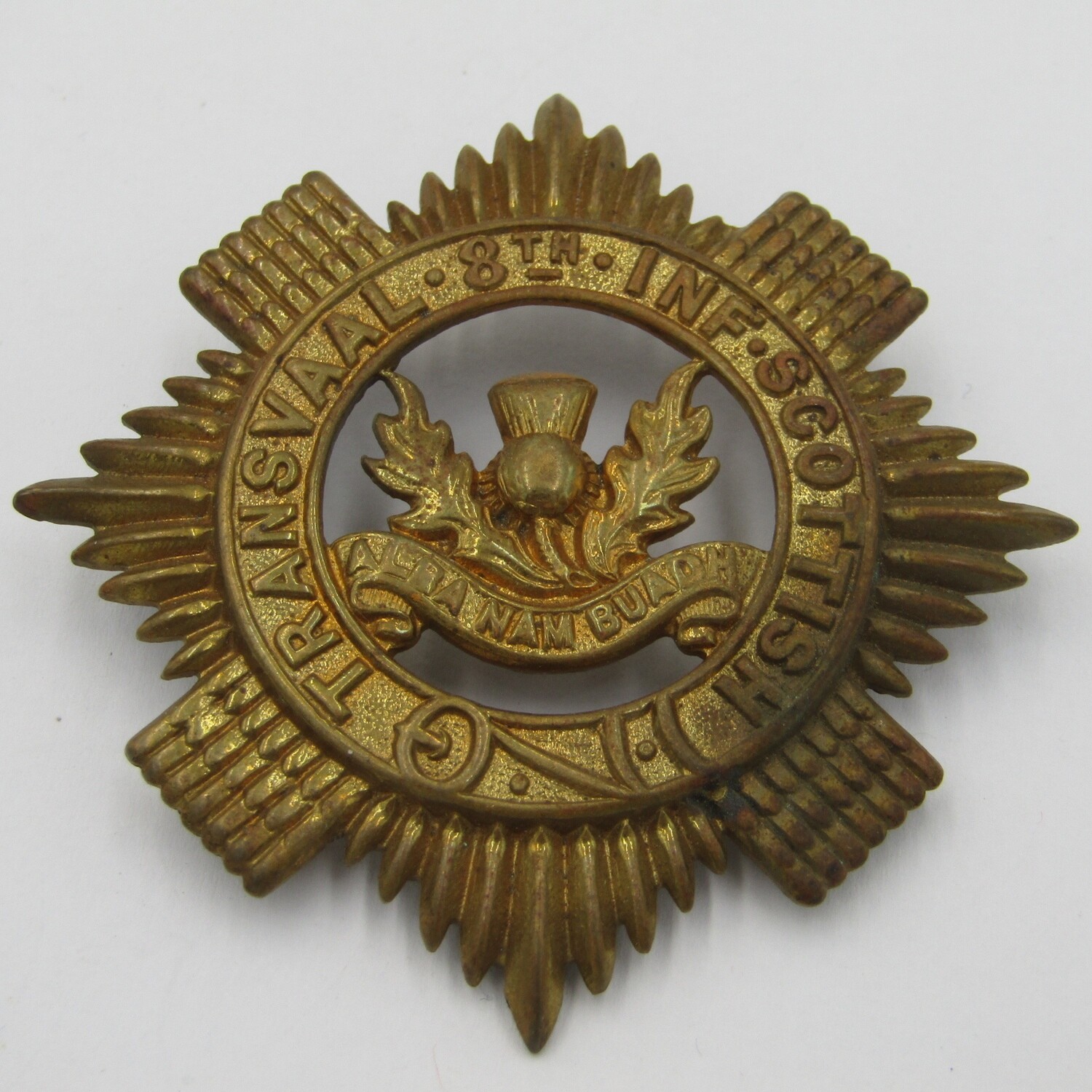 Transvaal Scottish 8th Infantry cap badge