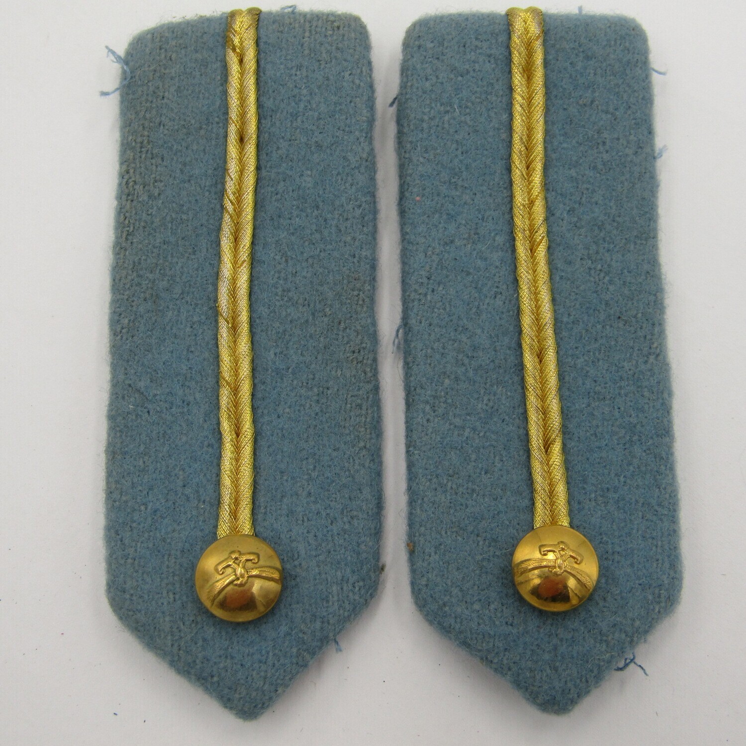 Pair of SA Air Force senior officer goret patches with SAAF buttons