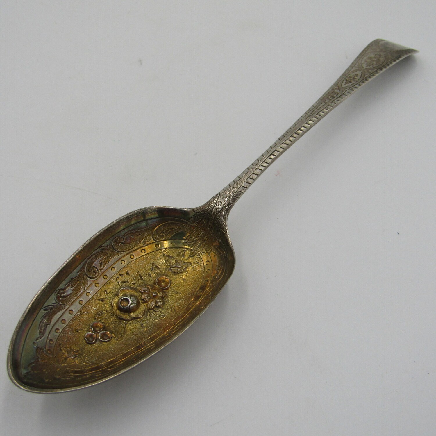 Sterling silver serving spoon made by Hester Bateman in 1781