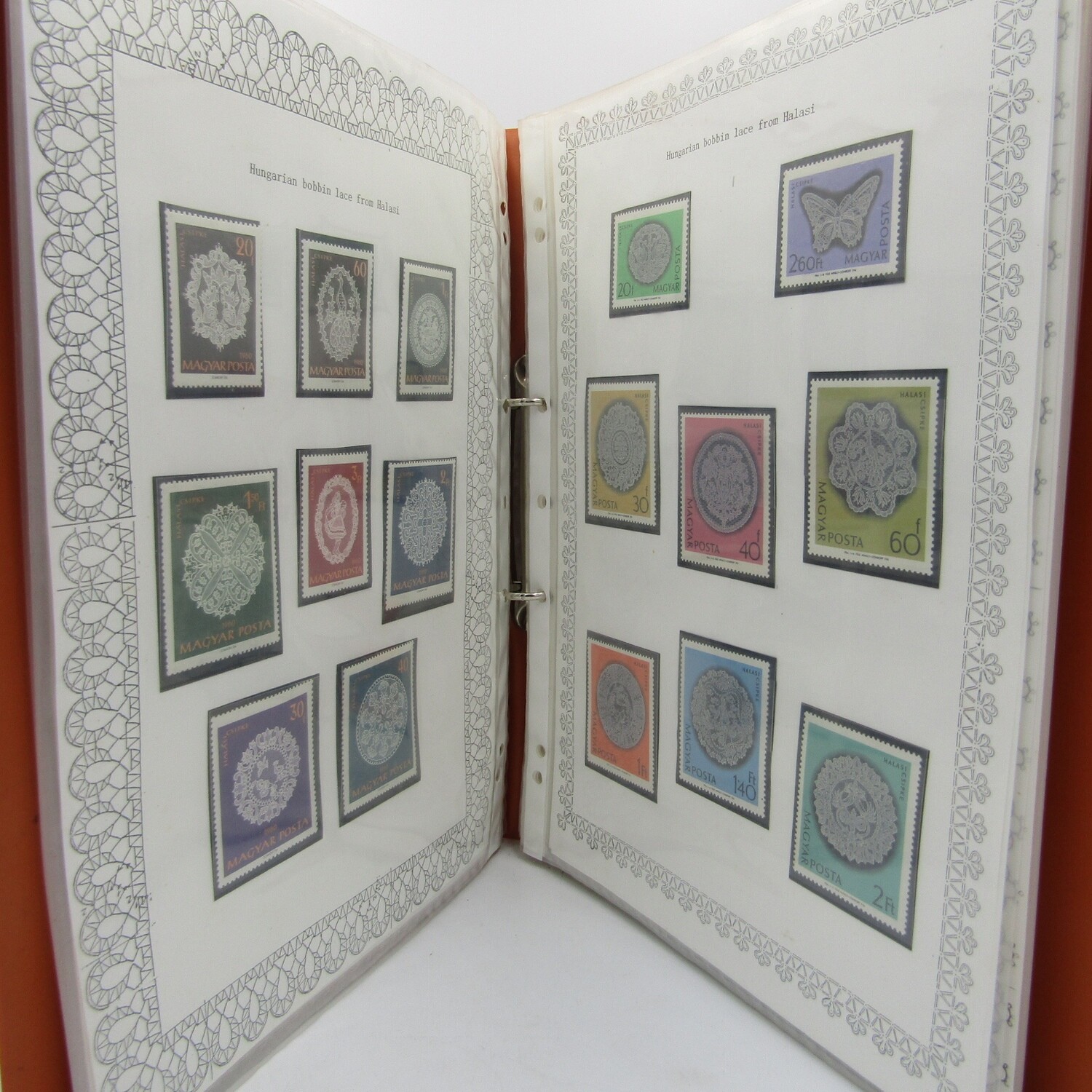 Thematic stamp album - The art of lace making 59 stamps / Famous People ...