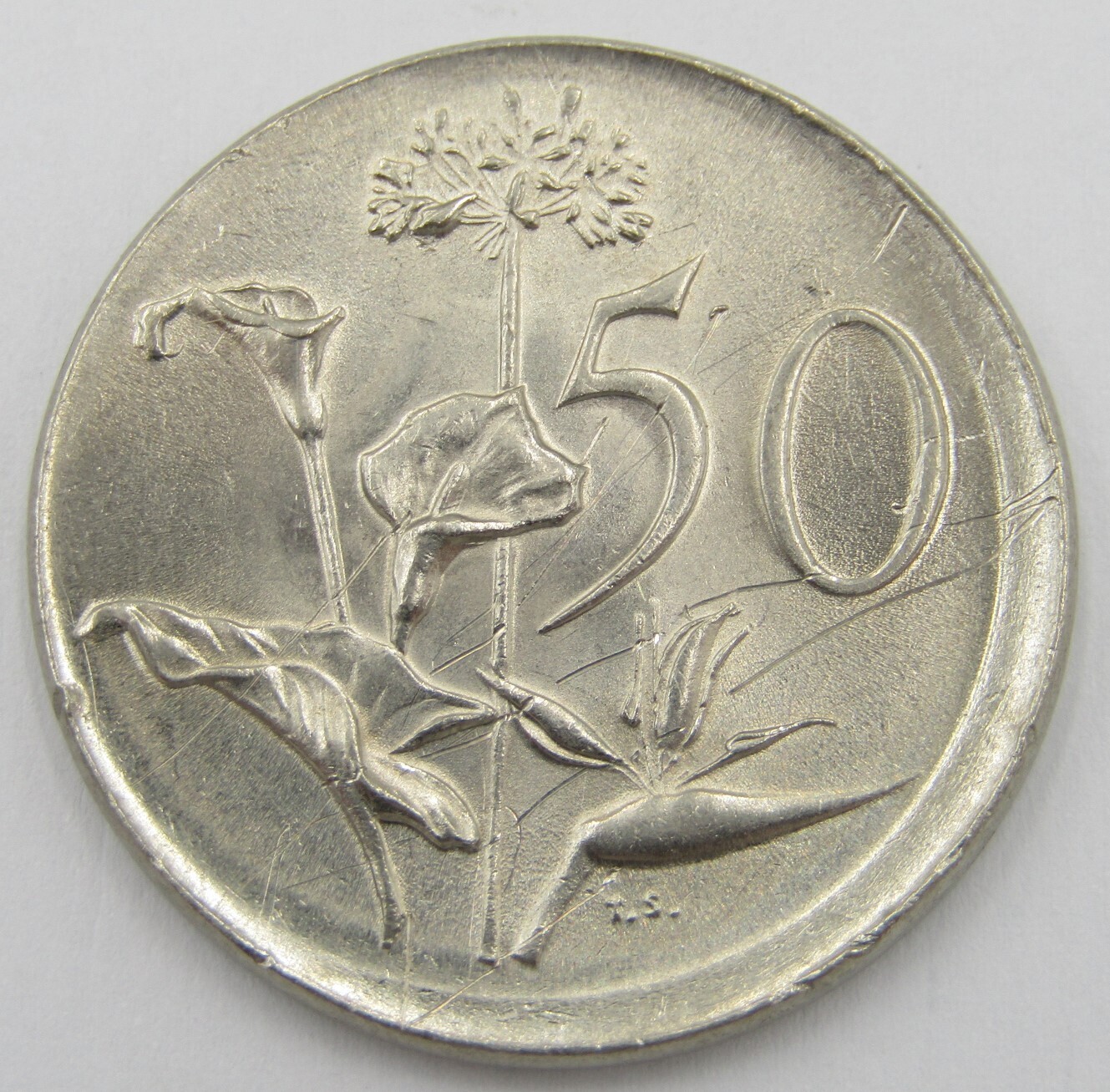 Error coin Misstruck 1970 Fifty cent