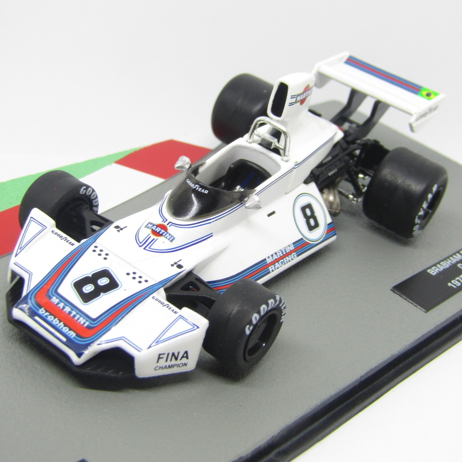 Formula 1 Brabham BT44B - 1975 die-cast racing model car - #8 Carlos ...