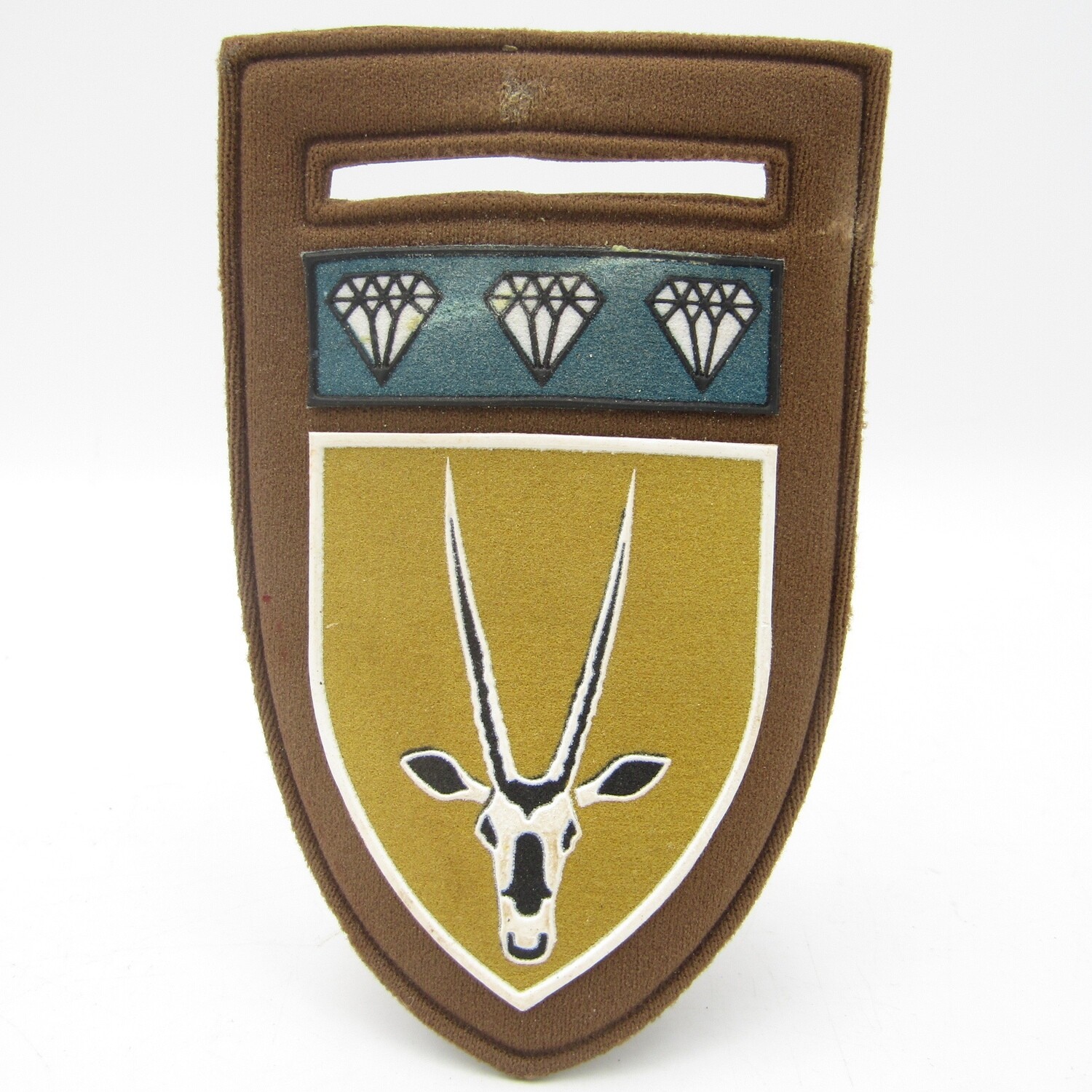 SADF 8 SAI tupperware shoulder flash - some glue markings