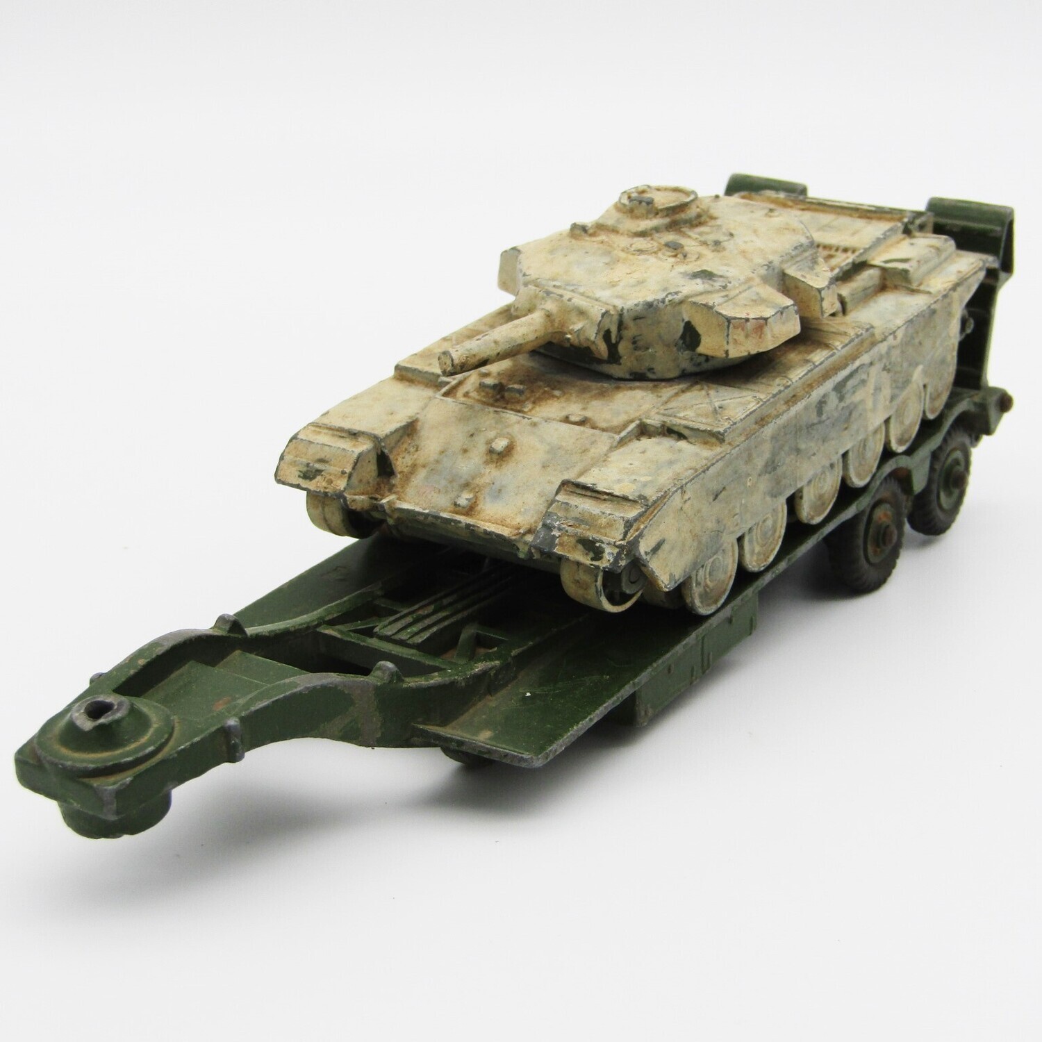 Dinky Toys Supertoys #650 and #65 Tank Transporter with centurion tank