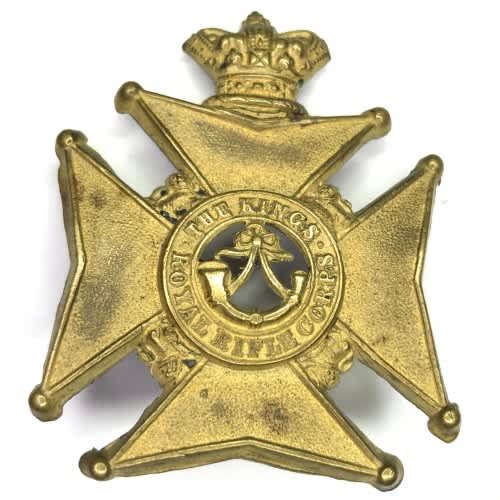 Victorian The King`s Royal Rifle corps cap badge with lugs - Boer War ...