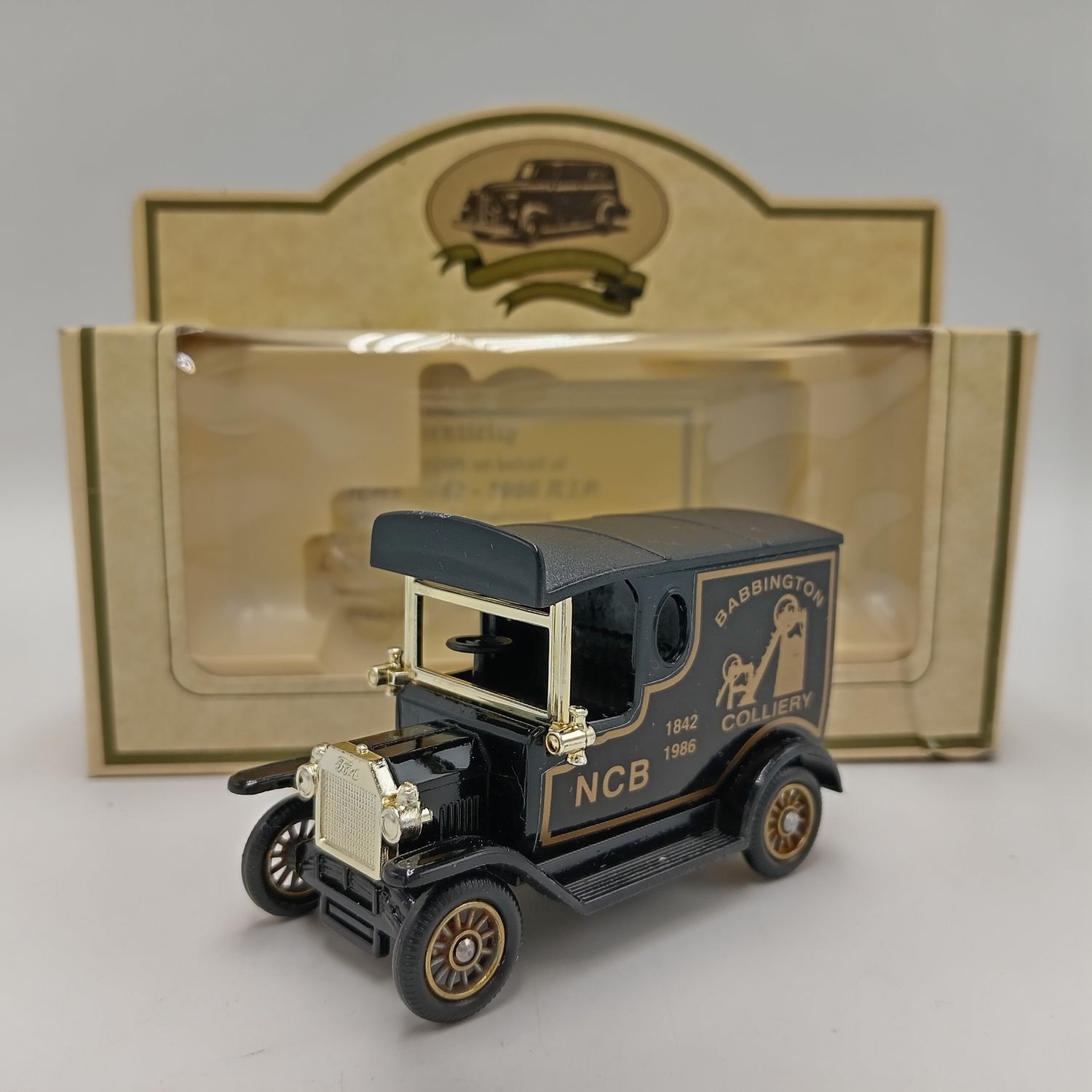 Lledo Ford Model T Babbington Colliery delivery van model in box