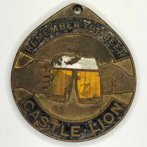 Remember the beer - Castle and Lion larger medallion