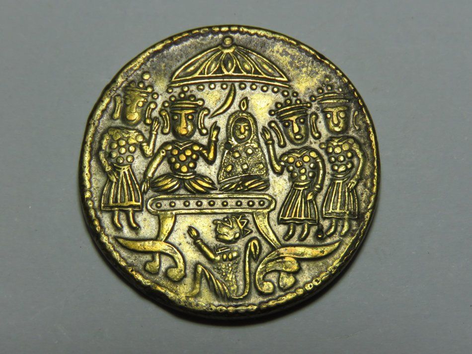 1740 Indian Ramatanka temple token - brass