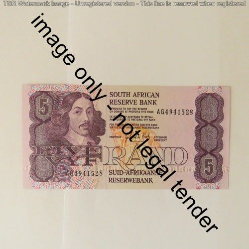 GPC de Kock lot of 16 R5 banknotes third issue 1989 uncirculated