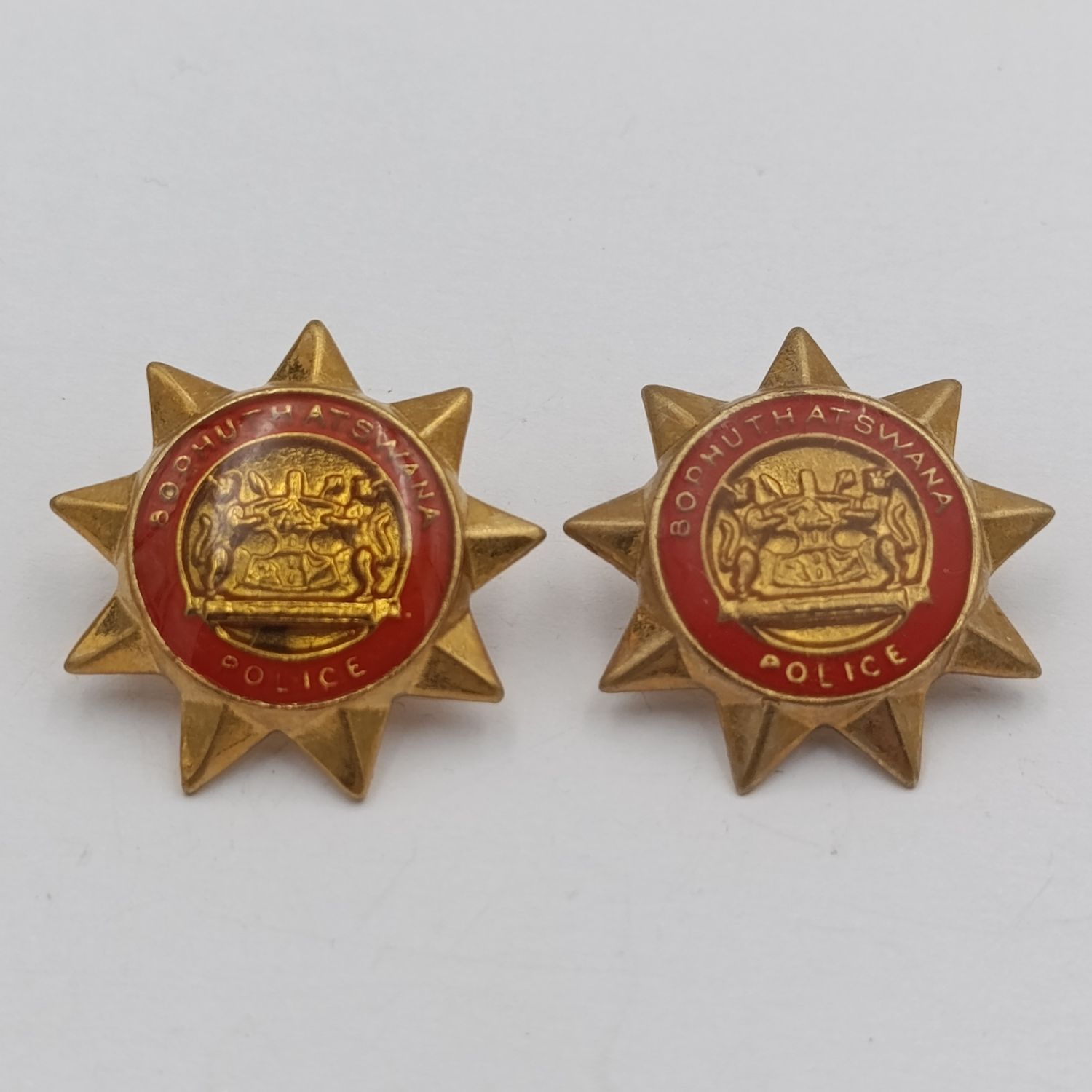 Pair of Bophuthatswana Police Collar badges