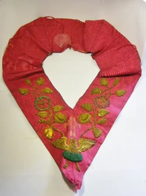 Vintage Masonic Rose Croix 18th degree neck sash