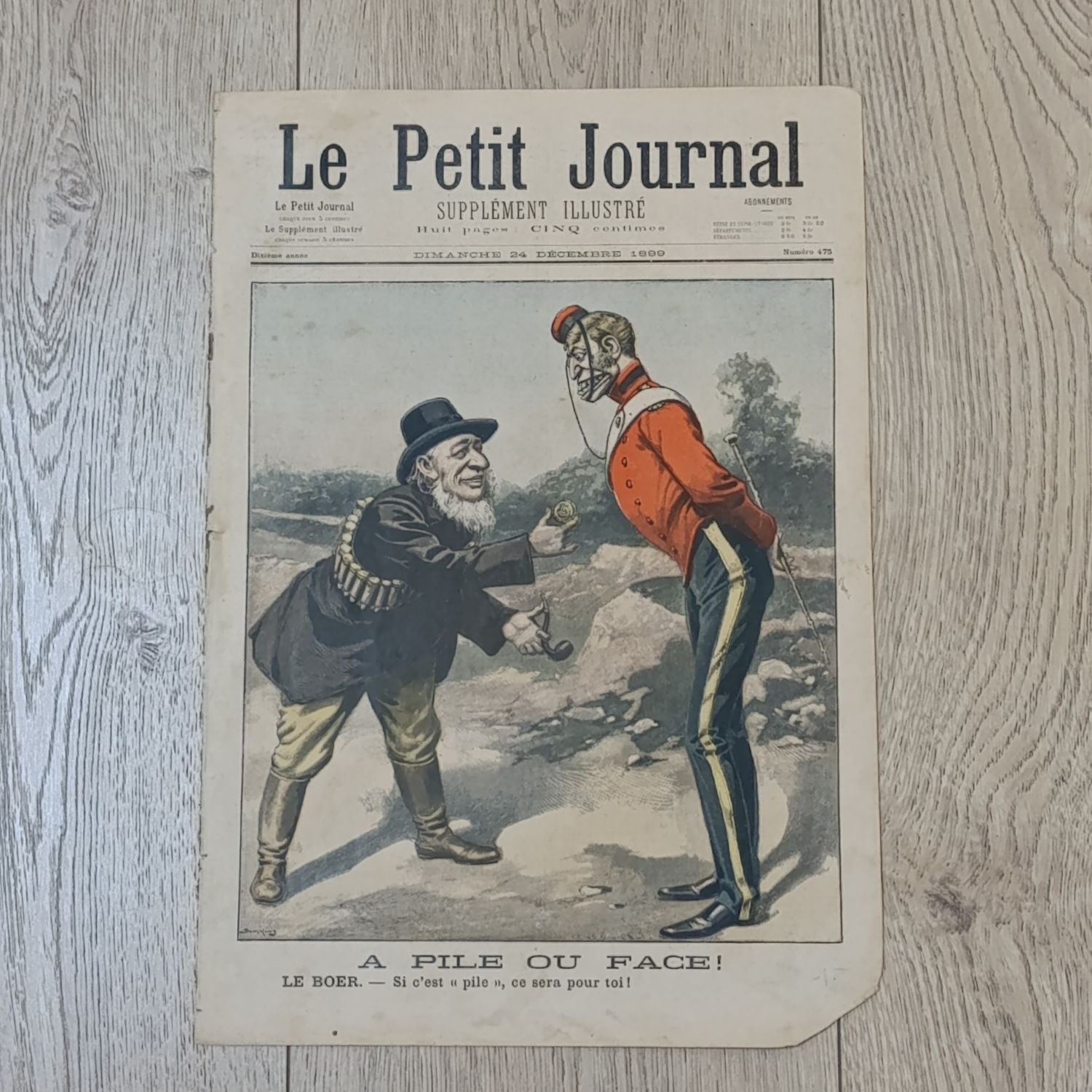 Le Petit Journal 24 December 1899 - A Pile OU Face