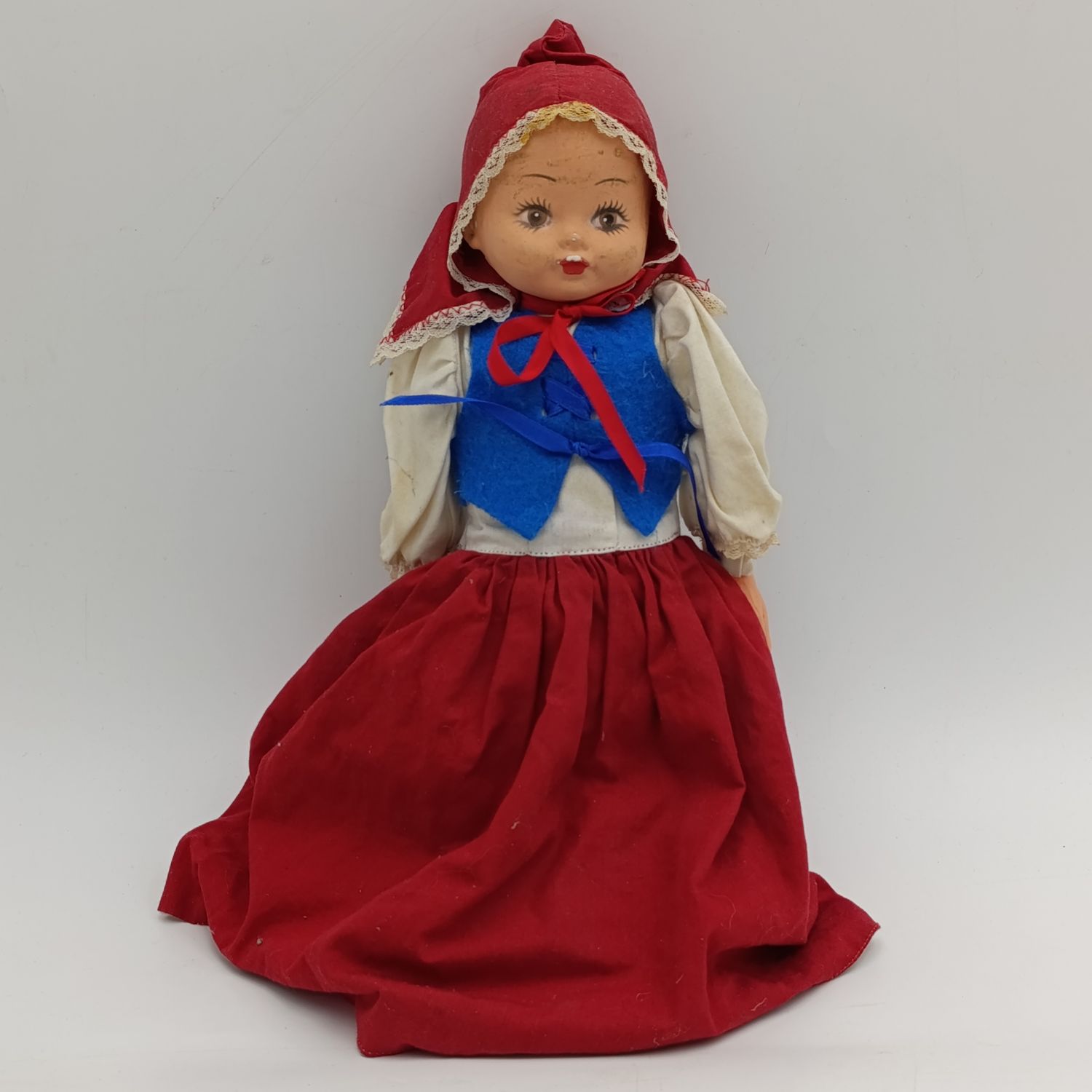 Vintage Litlle Red Riding hood and Wolf reversible doll