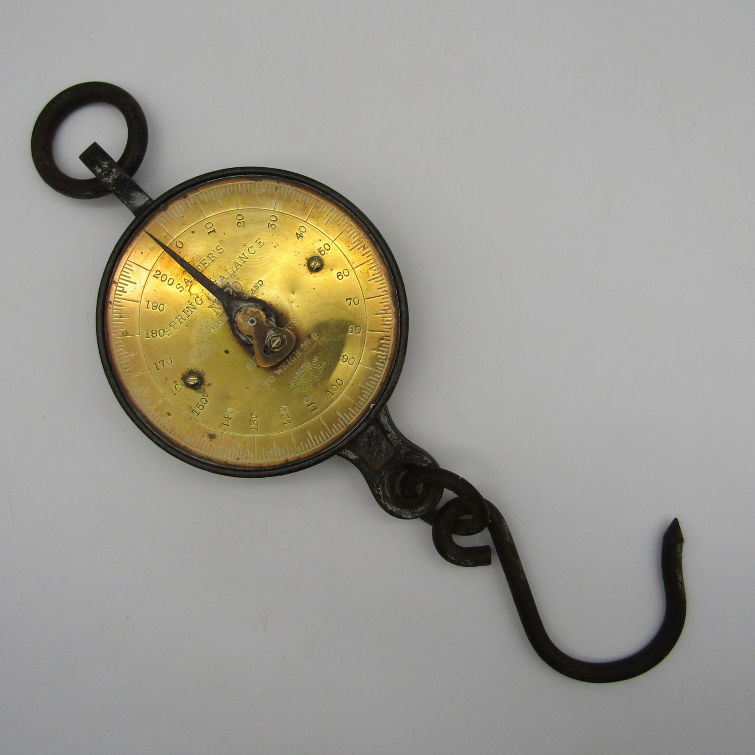 Antique Salter's Spring Balance No.20 hanging scale - 200 pounds