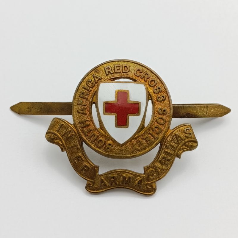 South Africa Red Cross society cap badge