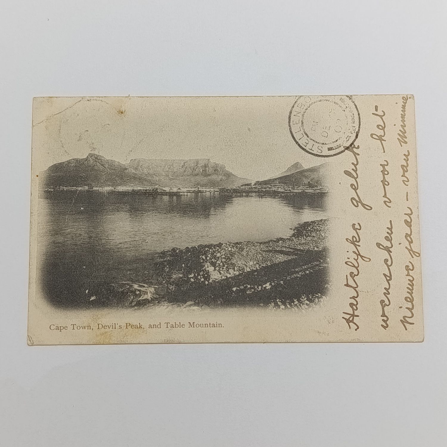1902 Postcard from Kuils River (2 words) to Vlaggeberg through Lynedoch ...