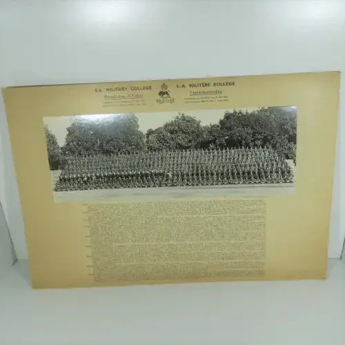 SA Union Defence Force SA Military College original photo - 1956 ...