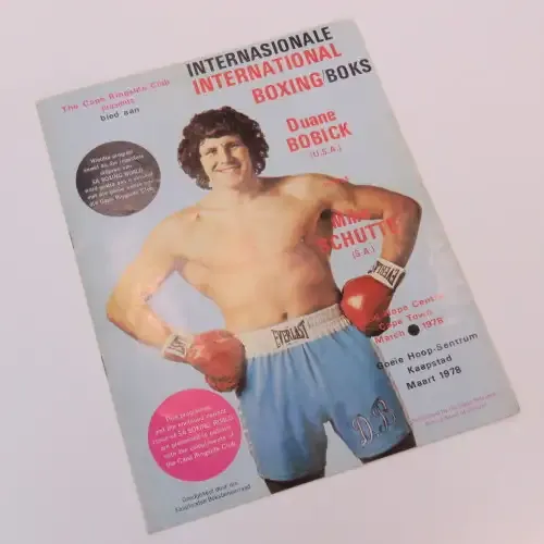 Cape Ringside Club International Boxing souvenir programme - Duane ...