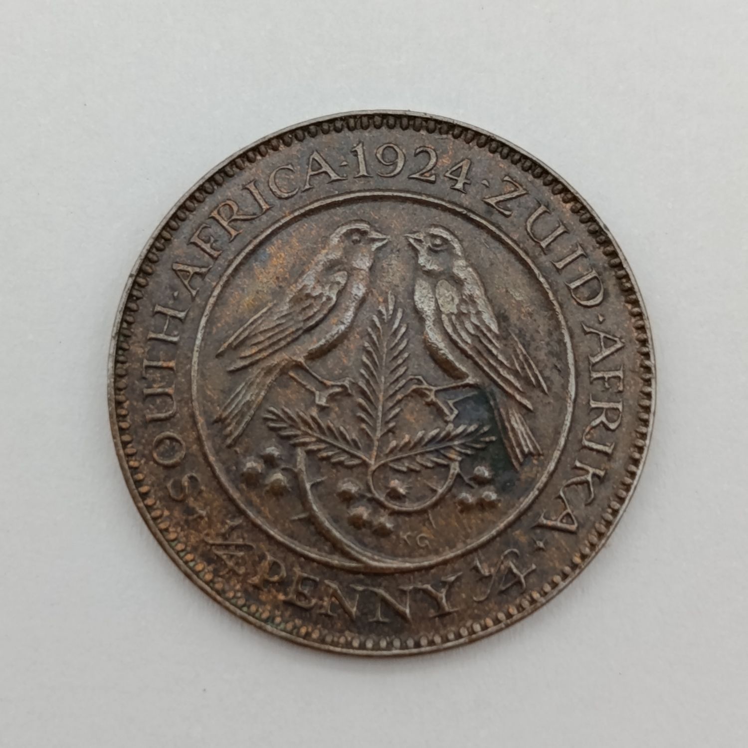 South Africa 1924 Farthing AU