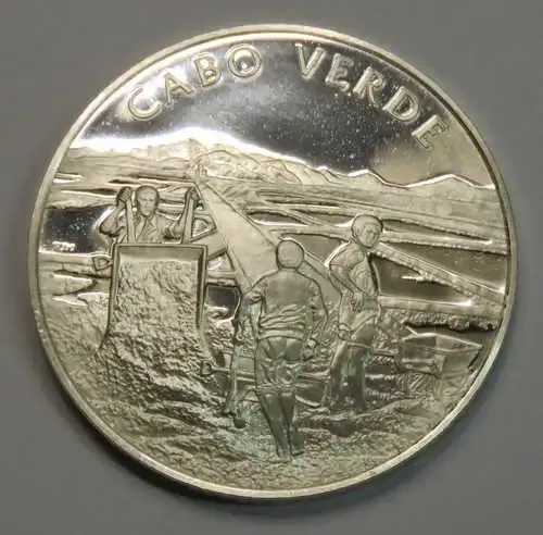 Cape Verde United Nations proof sterling silver medallion - 13,6 Grams