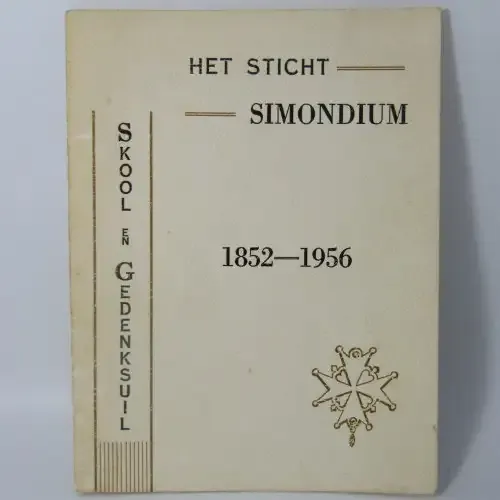 Het Sticht Simondium 1852-1956 booklet