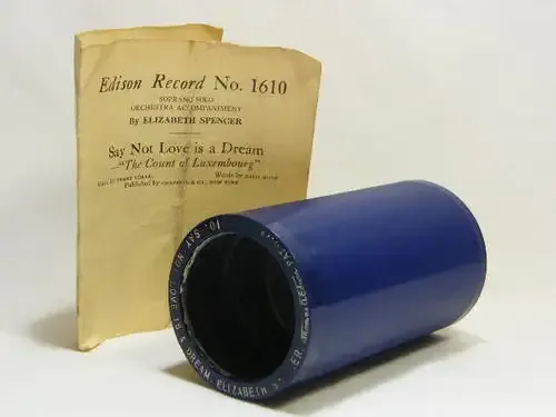 Edison Blue phonograph record # 1610 Say not love is a dream by ...