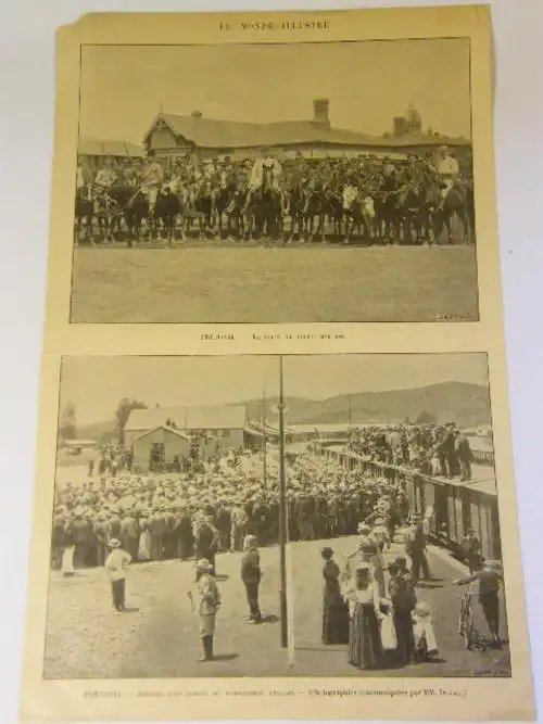 Boer War - Extract from book Le Monde Illustre - British POW`s destined ...