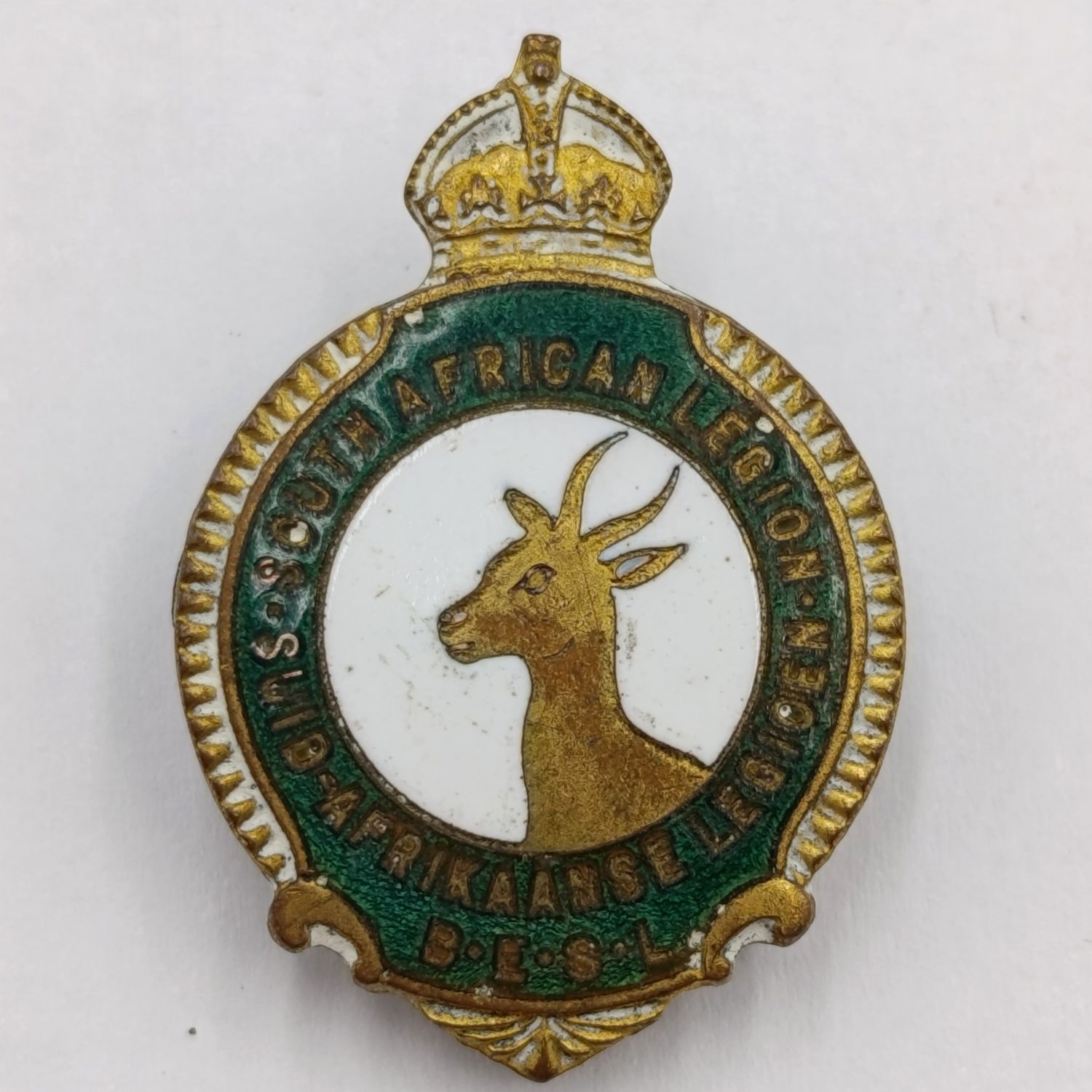 WW2 South African Legion button badge