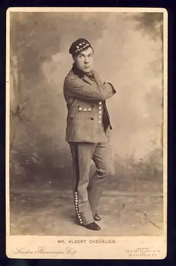 Original photo of Albert Chevalier ( 1862 - 1923 ) - as per scan