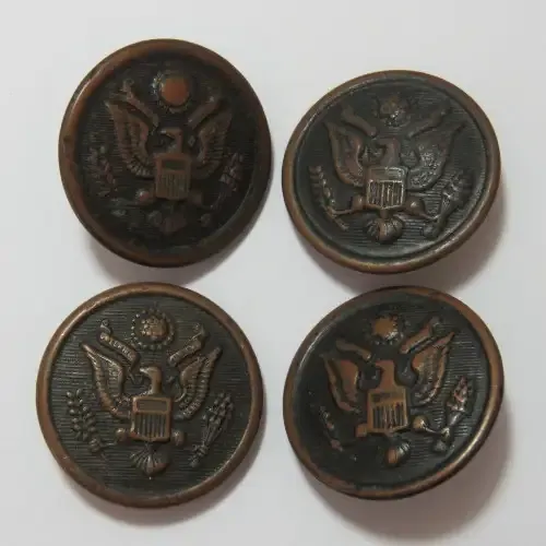 US Army General Service buttons lot of 4 - All different makers - Found ...