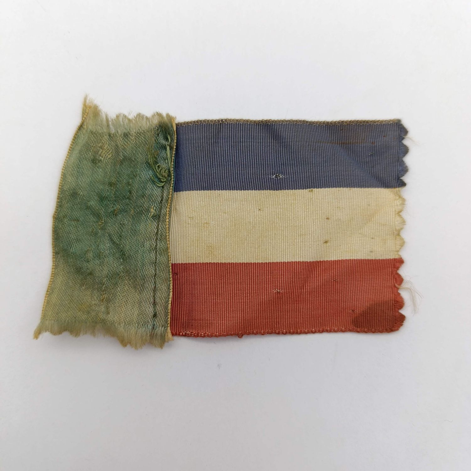 Antique Transvaal vierkleur mini ribbon flag - probably used at funeral ...