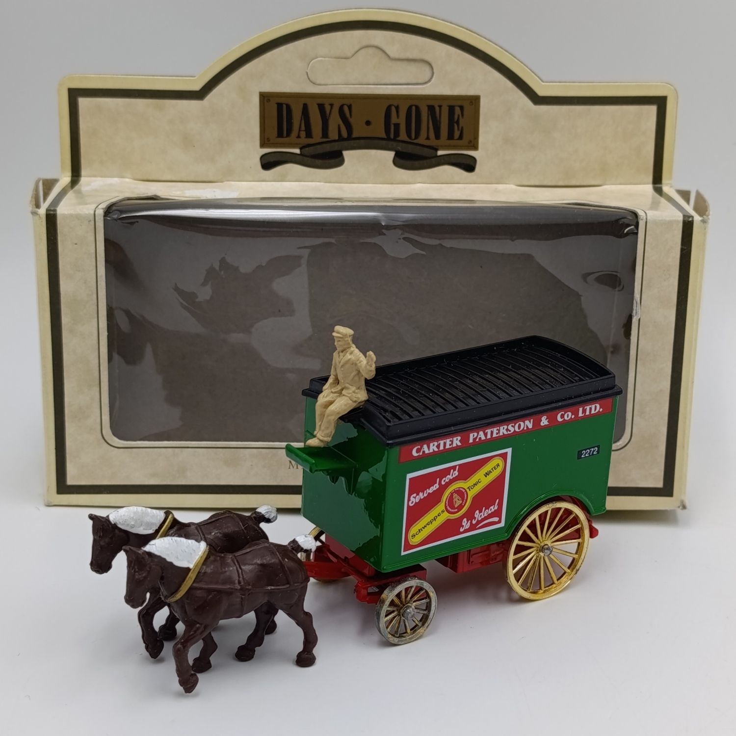 Lledo Carter Paterson and co. Schweppes Tonic horse drawn removal van ...