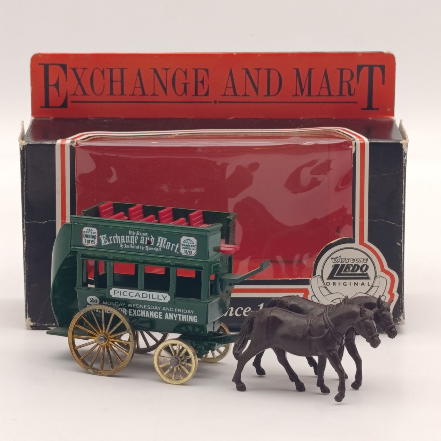Lledo Exchange and Mart horse-drawn removal cart die-cast model in box