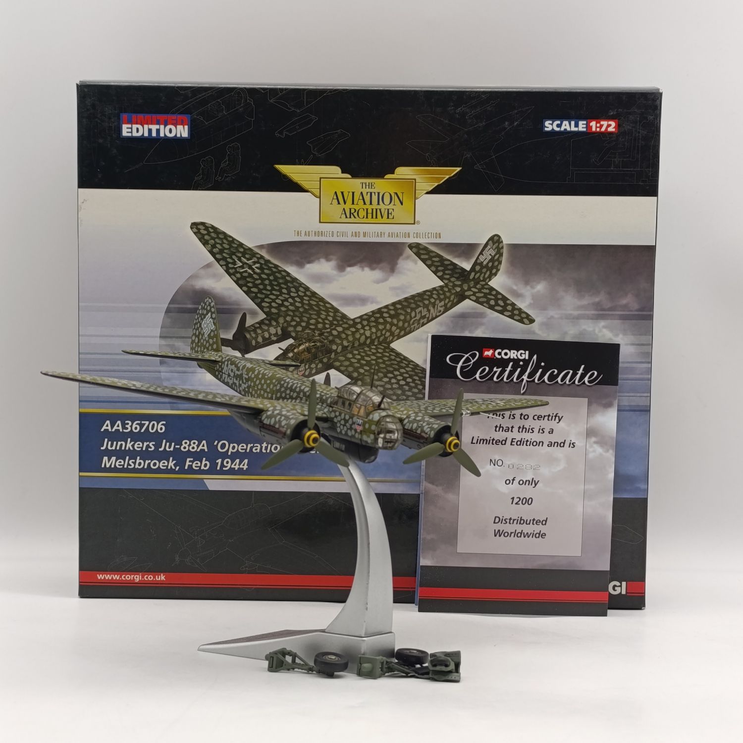 Corgi Junkers JU-88A "Operation Steinbock" WW2 die-cast model plane in ...