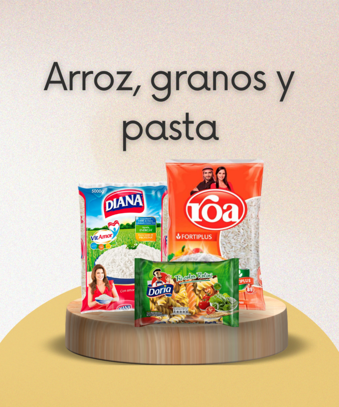 Arroz, granos y pastas