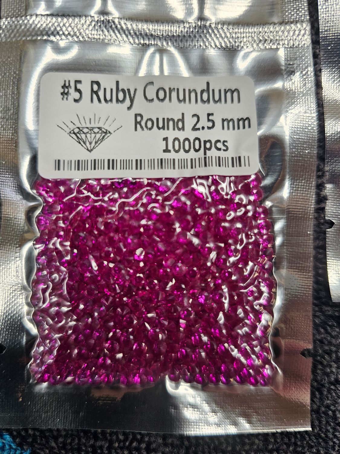 2.5mm gem cut rubies