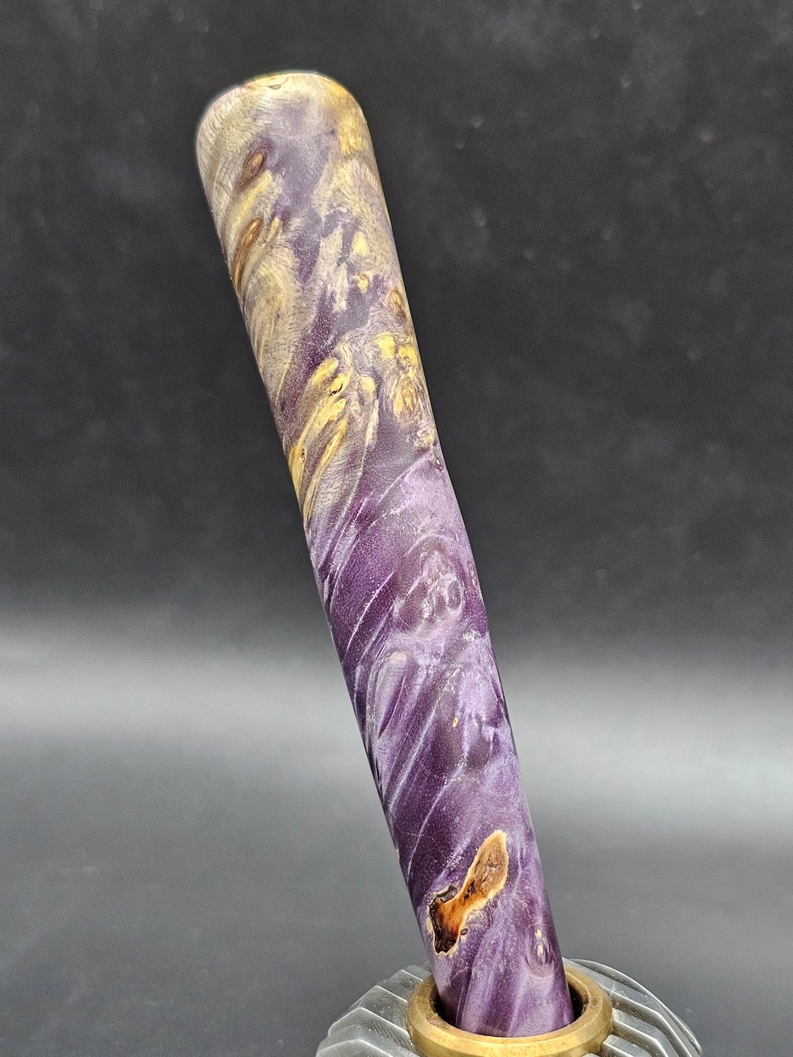 Box elder burl stem by Muddy river workshop